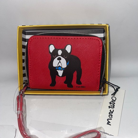 Marc Tetro | Bags | Marc Tetro French Bulldog Wristlet Wallet Ziparound ...